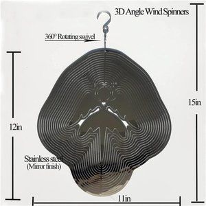 Accents | Angel Wind Spinners Outdoor Metal Large Angels Figurines ...